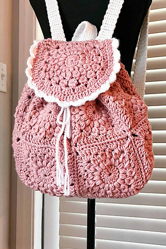 Ravelry: Backpack pattern by Kimberly Arenas/The Caffeinated Snail