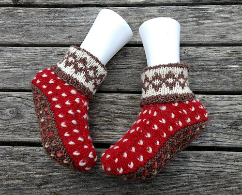 Ravelry: Thrummed Slipper Boots for Kids pattern by Suzanne Ghanem