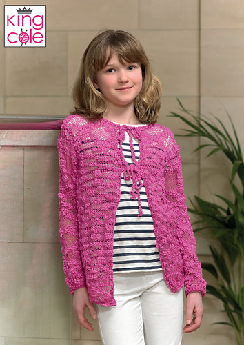 Ravelry: 3747 Girls Cardigans pattern by King Cole Ltd
