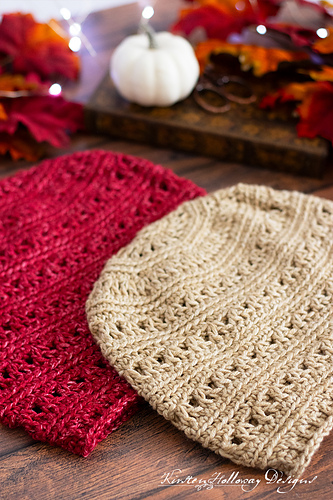 Ravelry: Very Slouchy V-Stitch Hat pattern by Kirsten Holloway