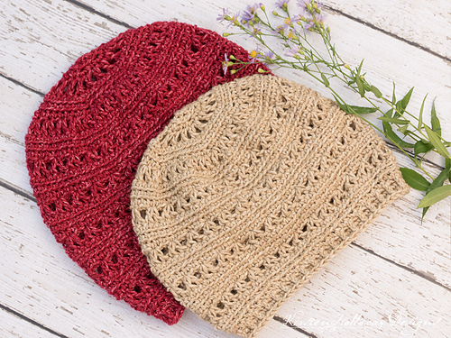 Ravelry: Very Slouchy V-Stitch Hat pattern by Kirsten Holloway