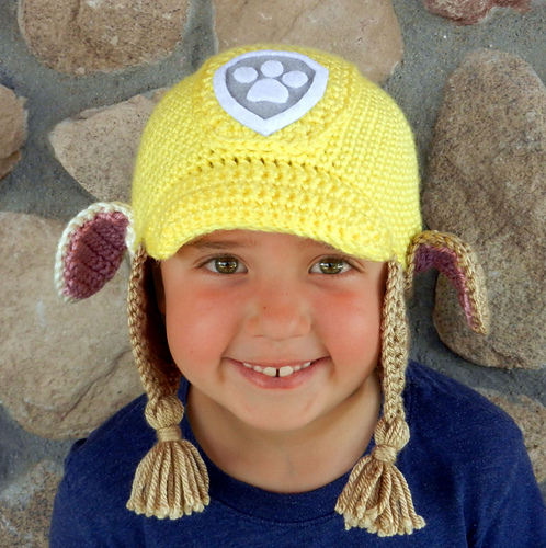 Ravelry: Paw Patrol Rubble Hat pattern by Kismet Crochet