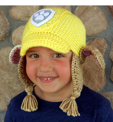 Ravelry: Paw Patrol Rubble Hat pattern by Kismet Crochet