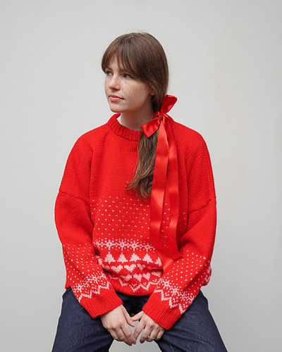 Ravelry: Aluk Christmassweater Duo pattern by Kit Couture