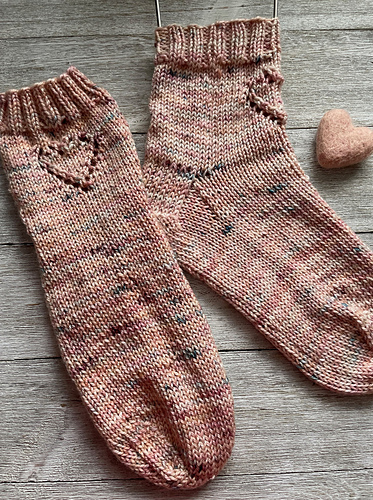 Ravelry: Key to My Heart DK Socks pattern by The Kitchen Sink Shop
