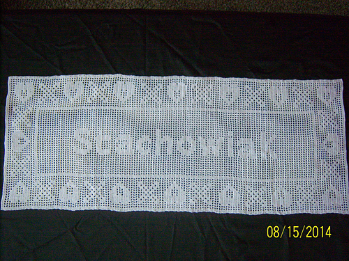 Ravelry: Personalized Filet Crochet pattern by Carlotta L. C. Craig