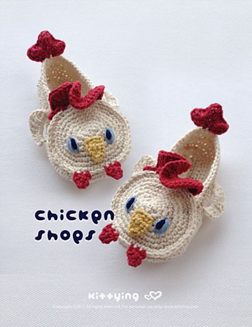 Ravelry: Toddler Chicken Booties pattern by Kittying Ying