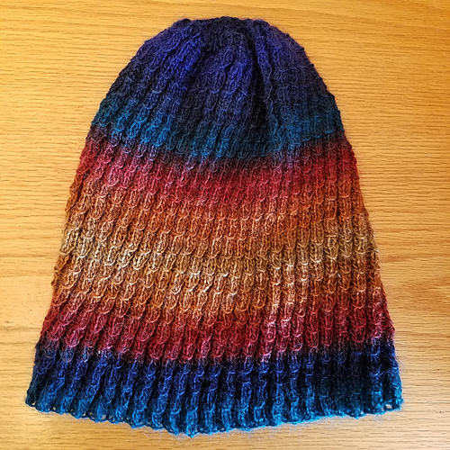 Ravelry: Ken Slouchy Hat in Broken Rib pattern by Laurie Pribbeno