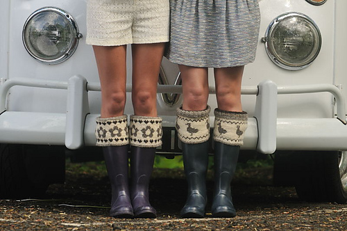 Ravelry: Farm & Festival Welly Toppers pattern by Sarah Alderson
