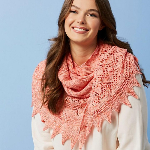 Ravelry: Meknes Shawl pattern by La Cave à Laine