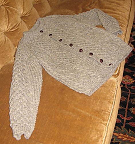 Ravelry: Aran Jacket With or Without Collar pattern by Sunbeam Wools