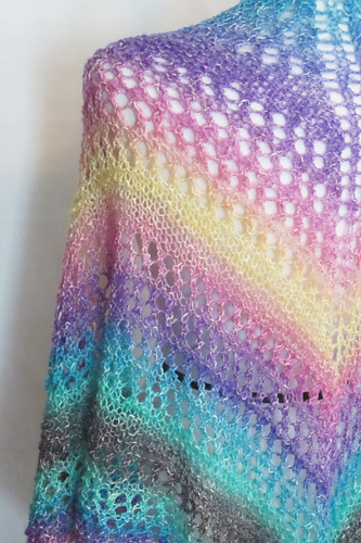 Ravelry: Pastel Simple Lace Shawl pattern by Jennifer Murphy