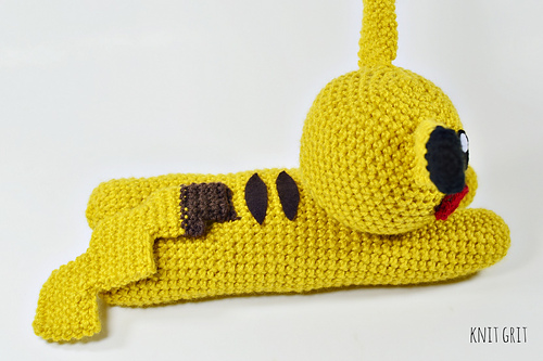 Ravelry: Pokemon "Flat" Pikachu Amigurumi pattern by Codi Hudnall