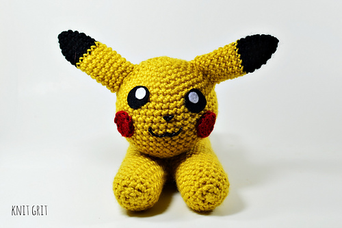 Ravelry: Pokemon "Flat" Pikachu Amigurumi pattern by Codi Hudnall