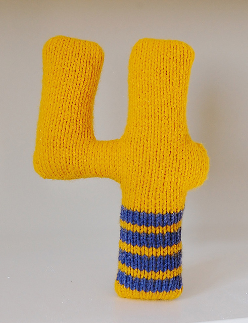 Ravelry: Number Four - Plush Toy pattern by Dani Church