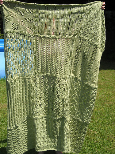 Ravelry: Lace Sampler Throw pattern by Bobbie Smith