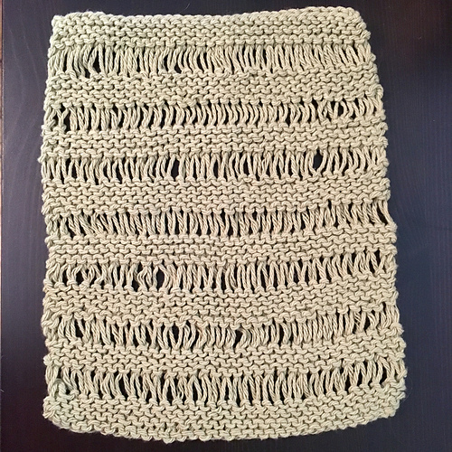 Ravelry: Drop Stitch Garter Cloth 2 pattern by Tamara Evans