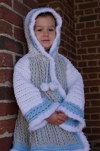 Ravelry: Elegant Braids Wrap Coat pattern by Amy Price
