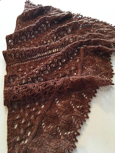 Ravelry: Copper Leaves pattern by Knit-by-Bit Designs