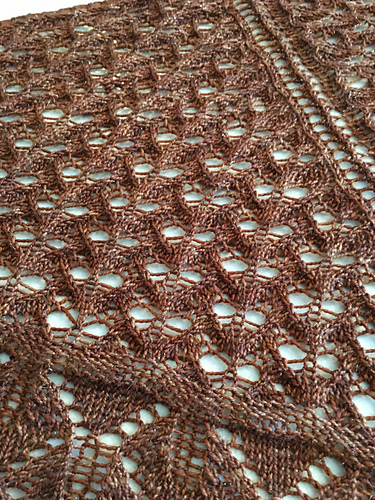 Ravelry: Copper Leaves pattern by Knit-by-Bit Designs