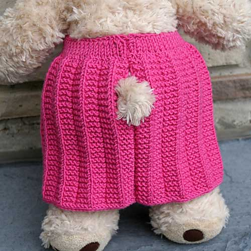 Ravelry: Teddy Lady - Pleated Skirt pattern by Knitca