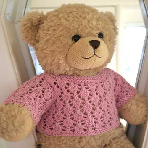 Ravelry: Teddy Lady : Lacy Diamonds Sweater pattern by Knitca