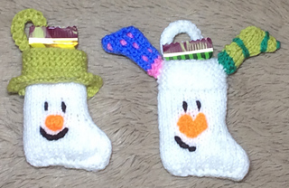Ravelry: Snowman and Snowdog Stocking Tree Decorations pattern by ...