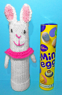 Ravelry: Easter Bunny Mini Eggs Tube Cover pattern by Rebecca Roberts