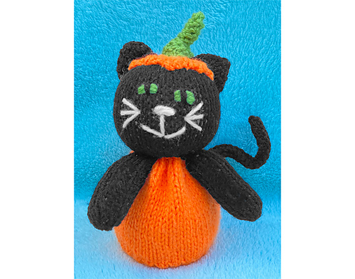 Ravelry: Halloween Pumpkin Cat choc orange cover / toy pattern by ...