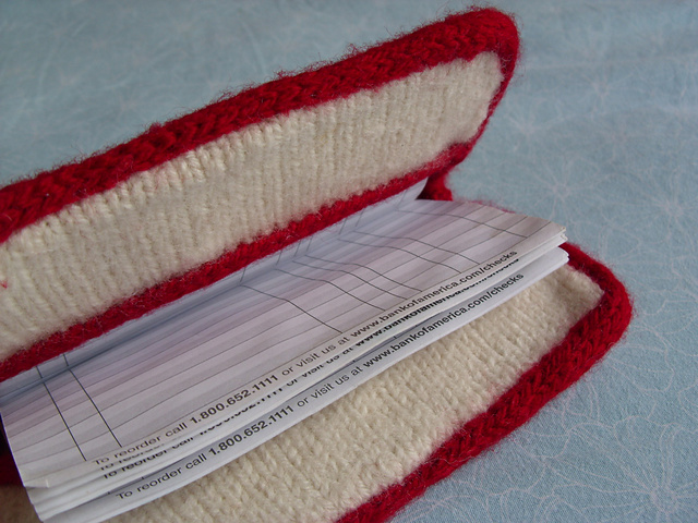 Ravelry: Felted Checkbook Cover pattern by LoveBugMama