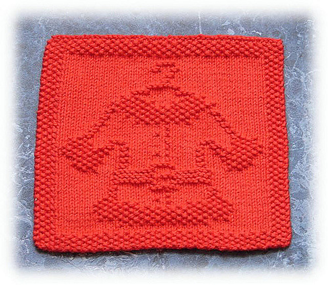 Ravelry: Santa's Coat Dishcloth pattern by Rachel van Schie