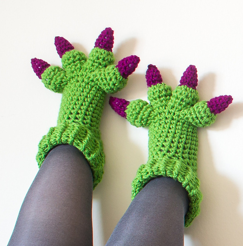 Ravelry: Monster Slippers pattern by Lorna Watt