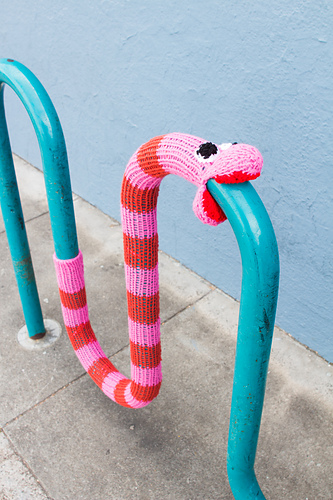 Ravelry: Knit Snake Yarnbomb pattern by Lorna Watt
