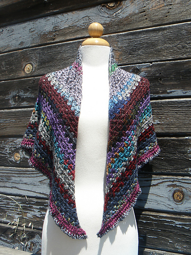 Ravelry: KnitsWithPenguins' The Rag Picker's Wife Shawl Crochet Version 1