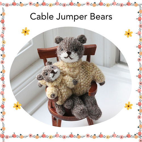 Ravelry: Cable Jumper Bears pattern by Sachiyo Ishii