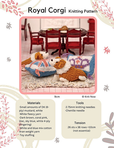 Ravelry: Loyal Royal Corgi pattern by Sachiyo Ishii