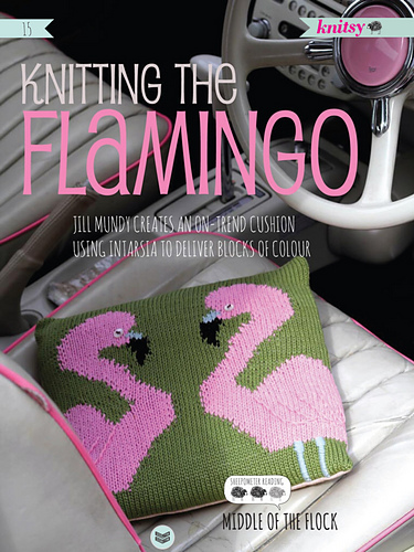 Ravelry: Flamingo Pillow pattern by Knitsy Magazine