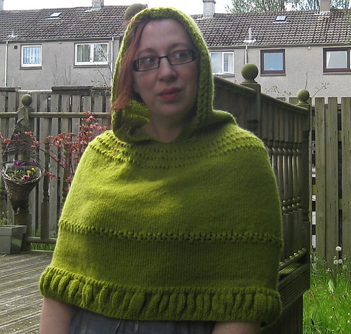 Ravelry: Mariana Hooded Capelet pattern by Ellen Kapusniak