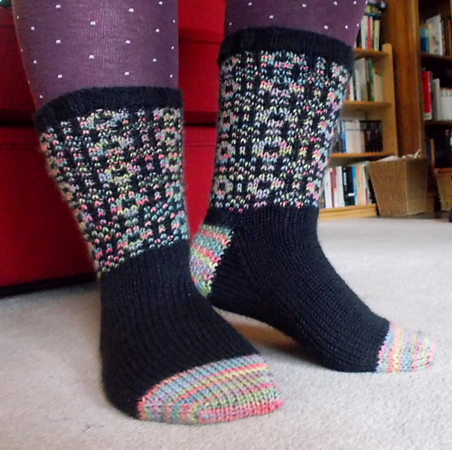 Ravelry: Welsh Tapestry Socks pattern by Ellen Kapusniak