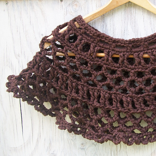 Ravelry: Dark Chocolate Lace Cape pattern by Knitting Architect