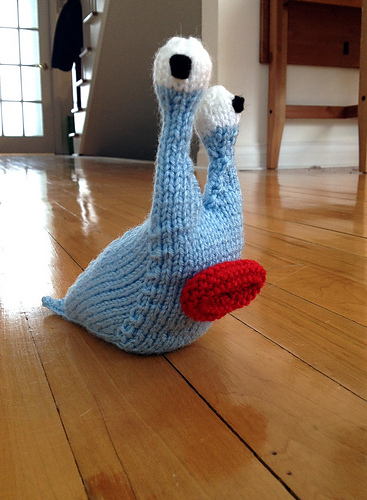 Ravelry: Garden Slug FLAT KNIT VERSION pattern by cheezombie