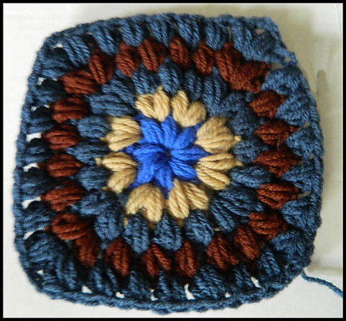 Ravelry: Puff Stitch Granny Square pattern by Heather Gibbs