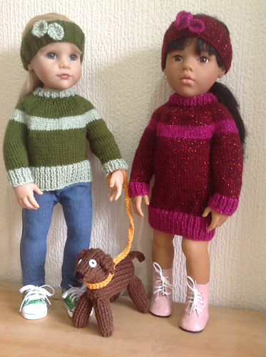 Ravelry: Dress, jumper and pet puppy dog pattern by Knitting Nanny Mo