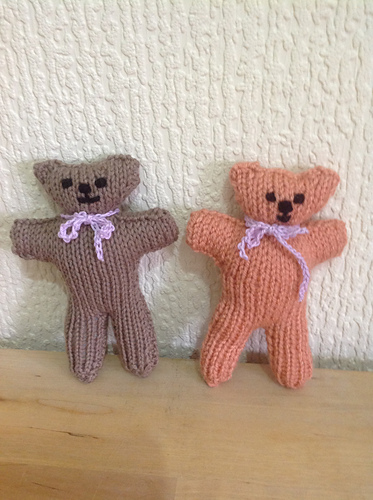 Ravelry: Dolls pyjamas, slippers and teddy bear pattern by Knitting ...