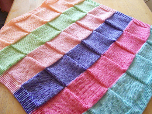 Ravelry: Easy-Peasy Squares Blanket pattern by Kelly McCraw