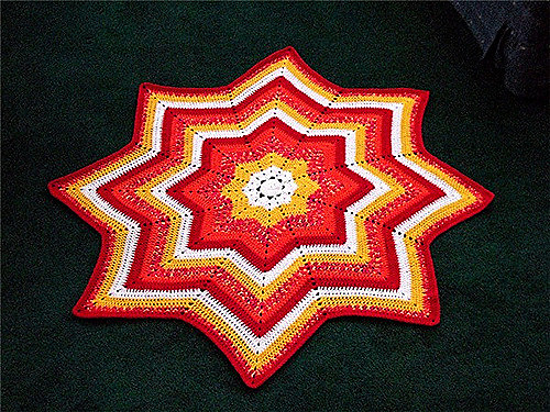 Ravelry: 8-Point Round Ripple pattern by Rachel Lein
