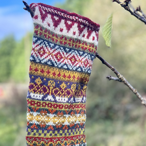 Ravelry: Fair Isle Christmas Stocking pattern by Jane Dean