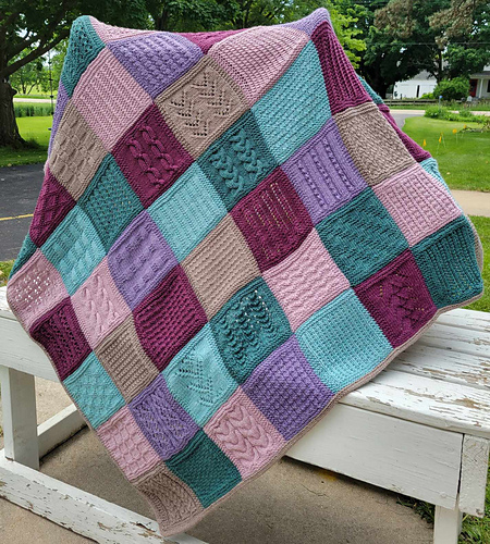 Ravelry: Pick-A-Stitch Sampler Afghan pattern by Doreen L. Marquart