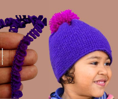 Ravelry: Crochet baby hat with loop yarn pattern by Sunayana Negi
