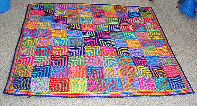 Ravelry: Geometric Blanket pattern by Wendy Bergman